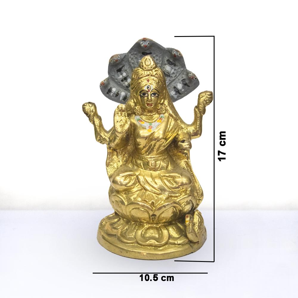 Maa Manasha - 7" Astadhatu Brass Maa Manasa Murti - Pure Pital Brass ...