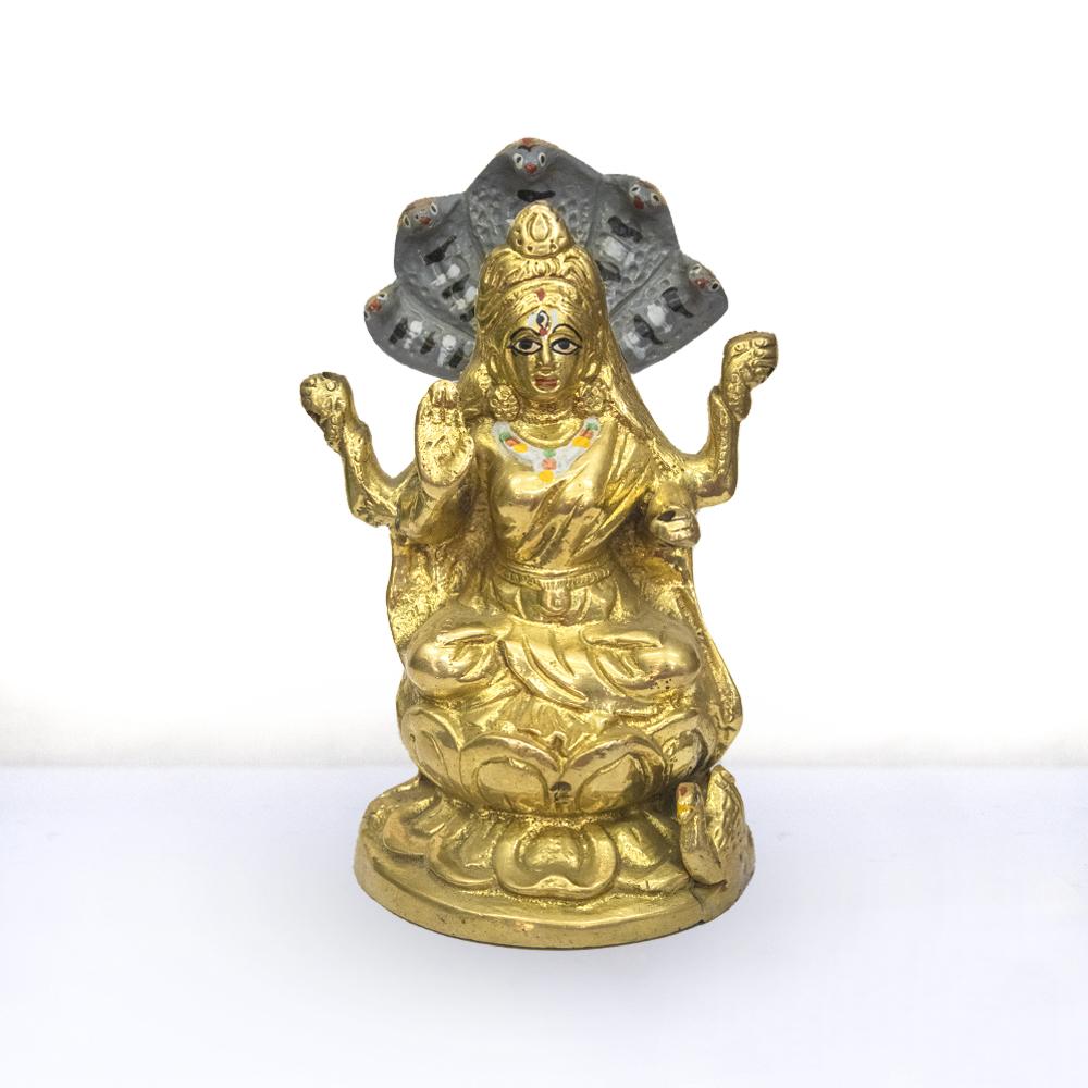 Maa Manasha - 7" Astadhatu Brass Maa Manasa Murti - Pure Pital Brass ...