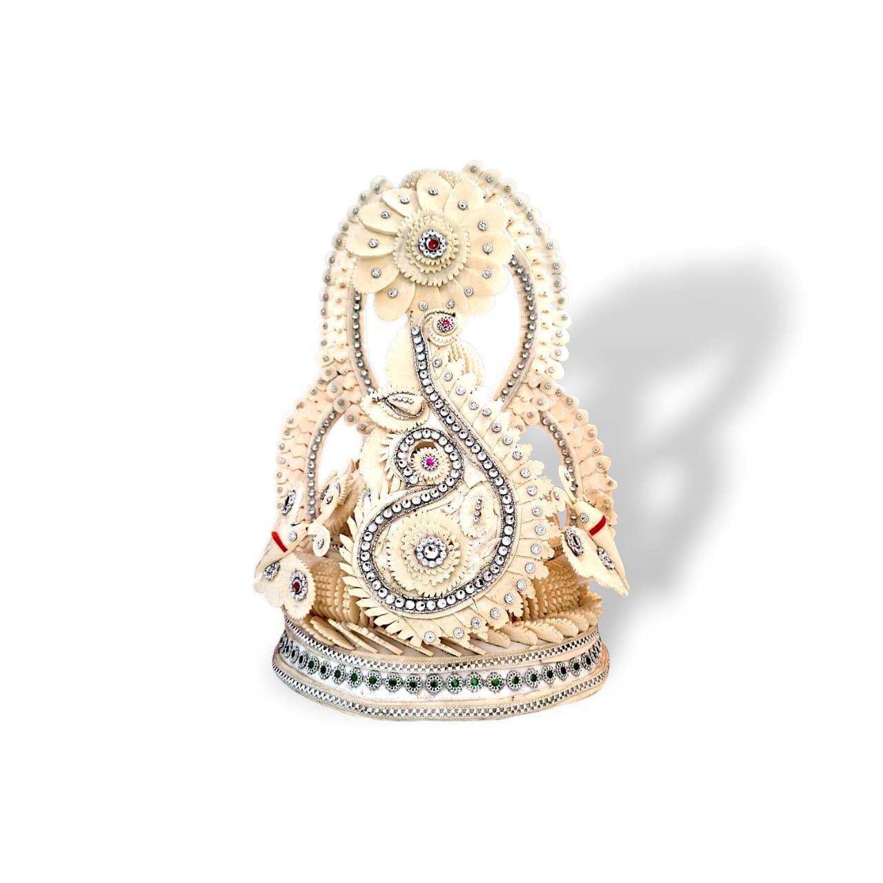 Fancy Premium Quality Topor Mukut Set For Bengali Wedding - Balurghat ...